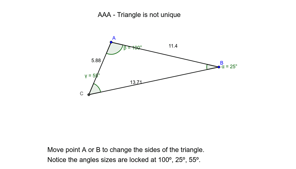 Three Congruent Angles – GeoGebra