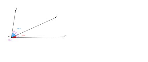 Exploring Angle Addition Postulate – GeoGebra