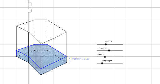 Volume pavé droit – GeoGebra