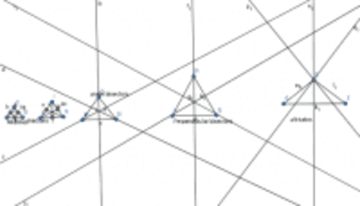 Triangle segments and lines Marks – GeoGebra