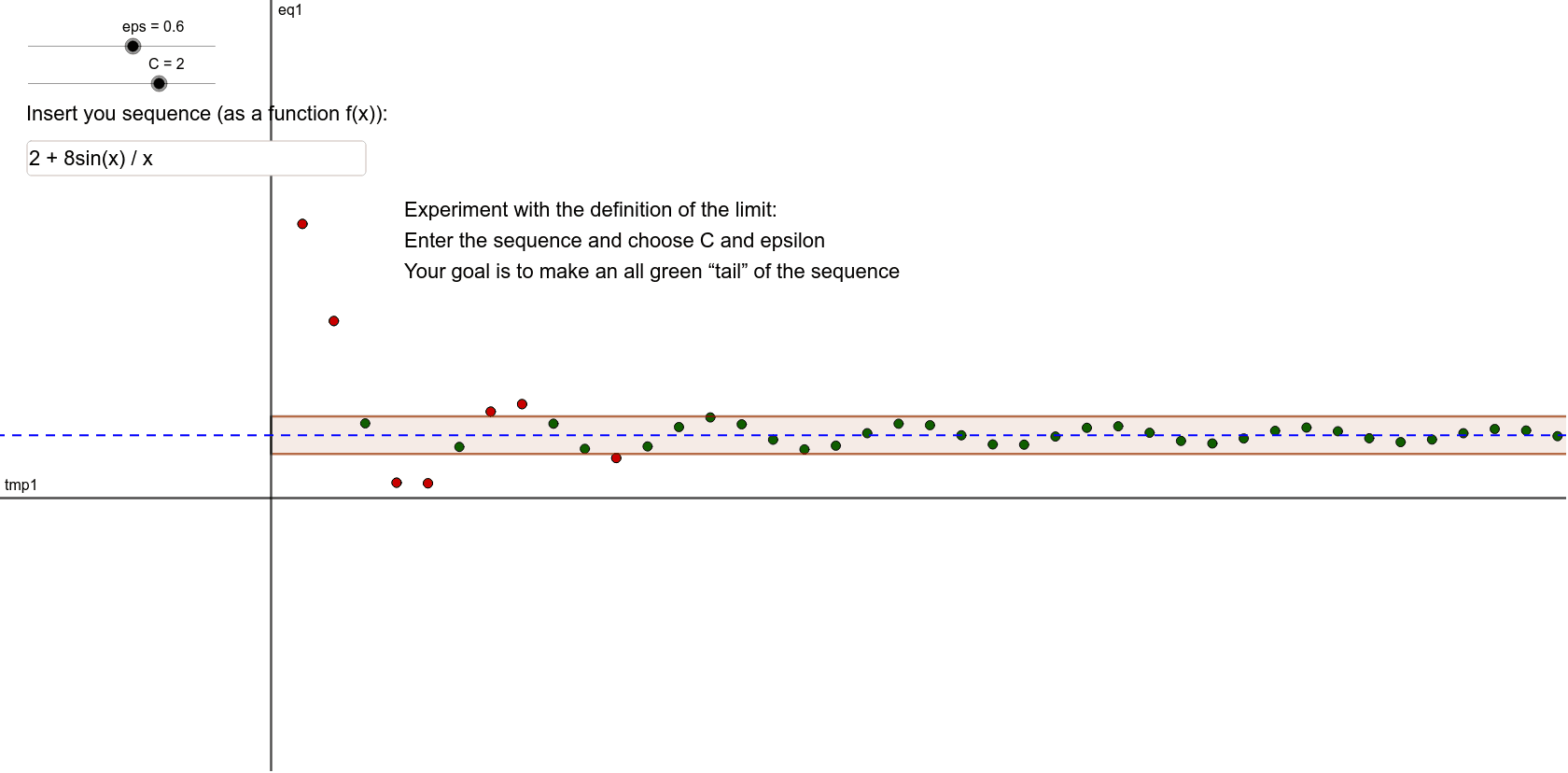 Limit of the Sequence – GeoGebra