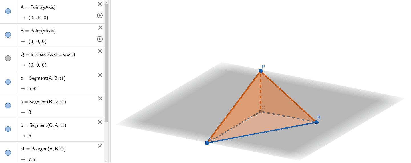 Triangular pyramid – GeoGebra