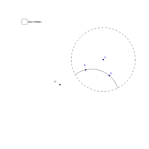 Poincare Disc - Line Through 2 Points – GeoGebra
