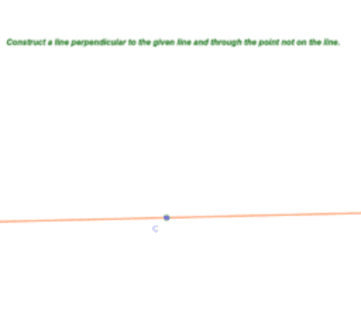 Practice Perpendicular Lines to Point on Line – GeoGebra