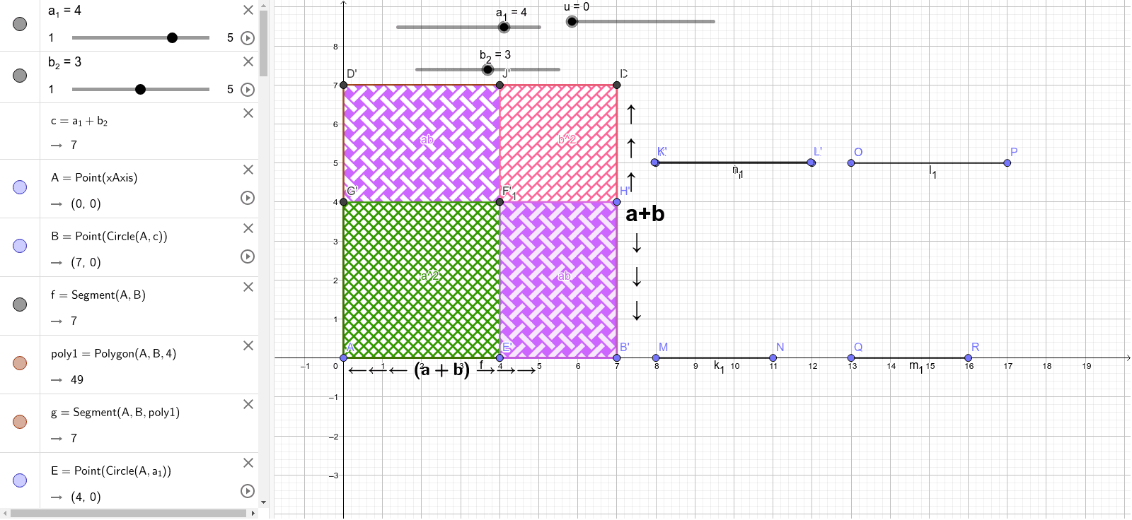 Algebraic Identities – GeoGebra