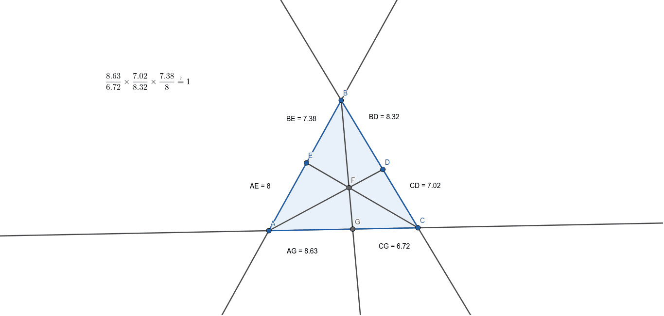 Teorema de Ceva – GeoGebra