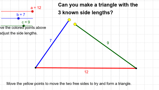 Triangle Inequality Exploration – GeoGebra