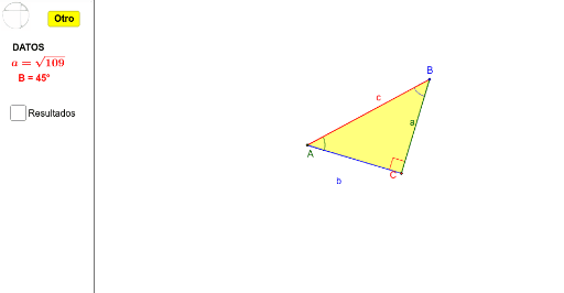 Triángulos Rectángulos Especiales – GeoGebra