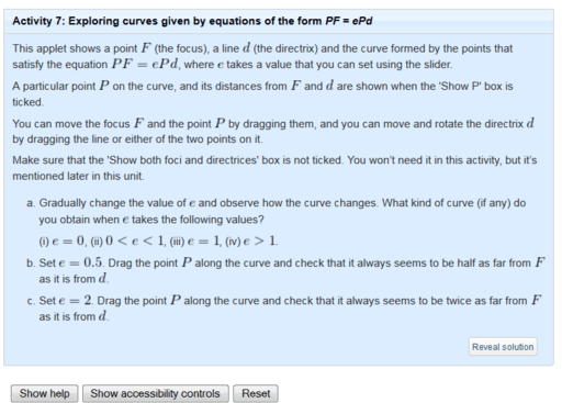 Example – GeoGebra
