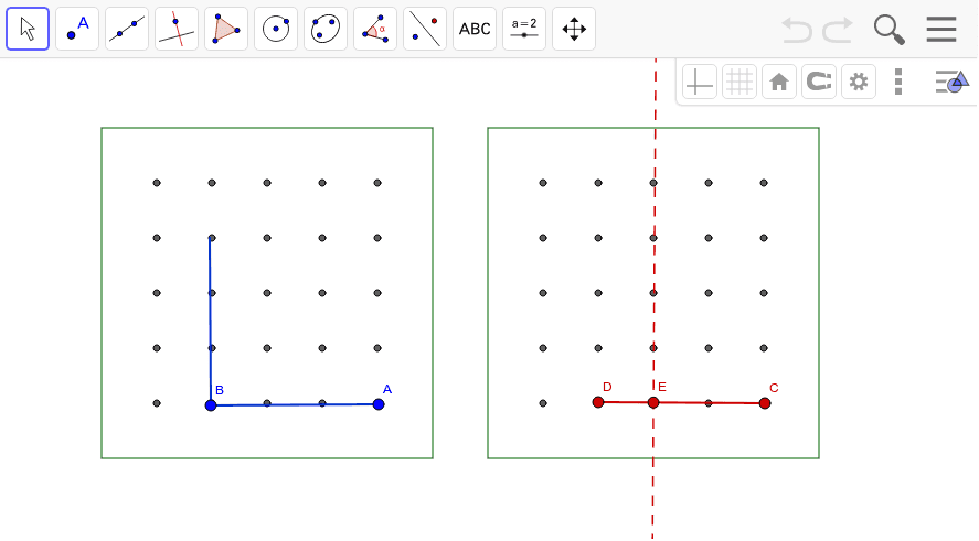 right angle geoboard – GeoGebra