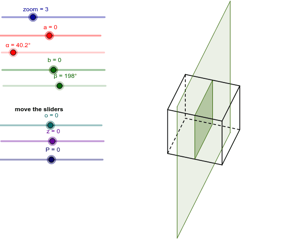 cube cross section – GeoGebra