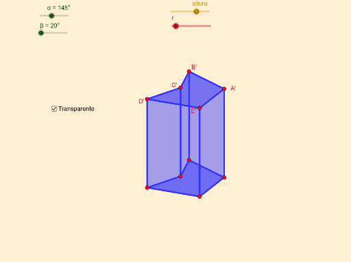 Prisma base pentagonal – GeoGebra