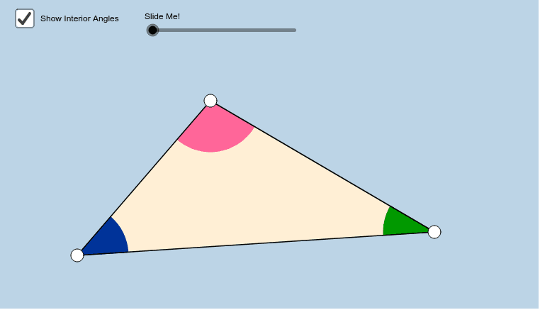 Triangle Angle Theorems – GeoGebra