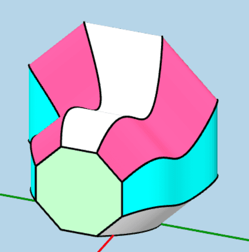 Modifiable Solid: Regular Octagonal Cross Sections Parallel to yAxis ...