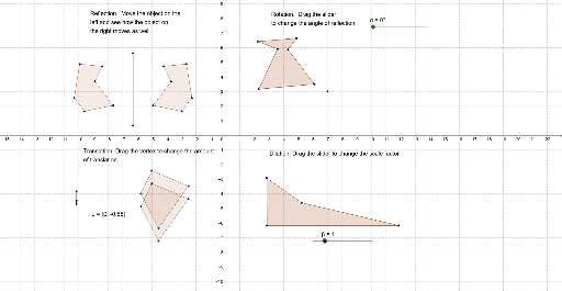 Geometric Transformations Intro – GeoGebra
