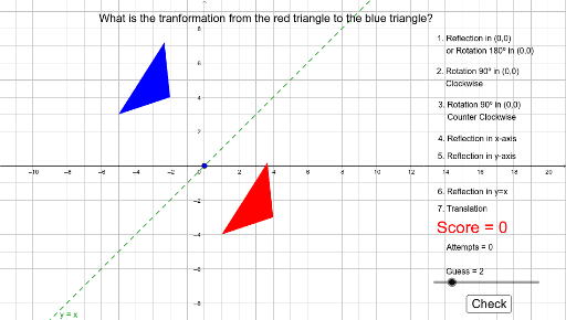 Guess the Transformation: Scored Practice – GeoGebra