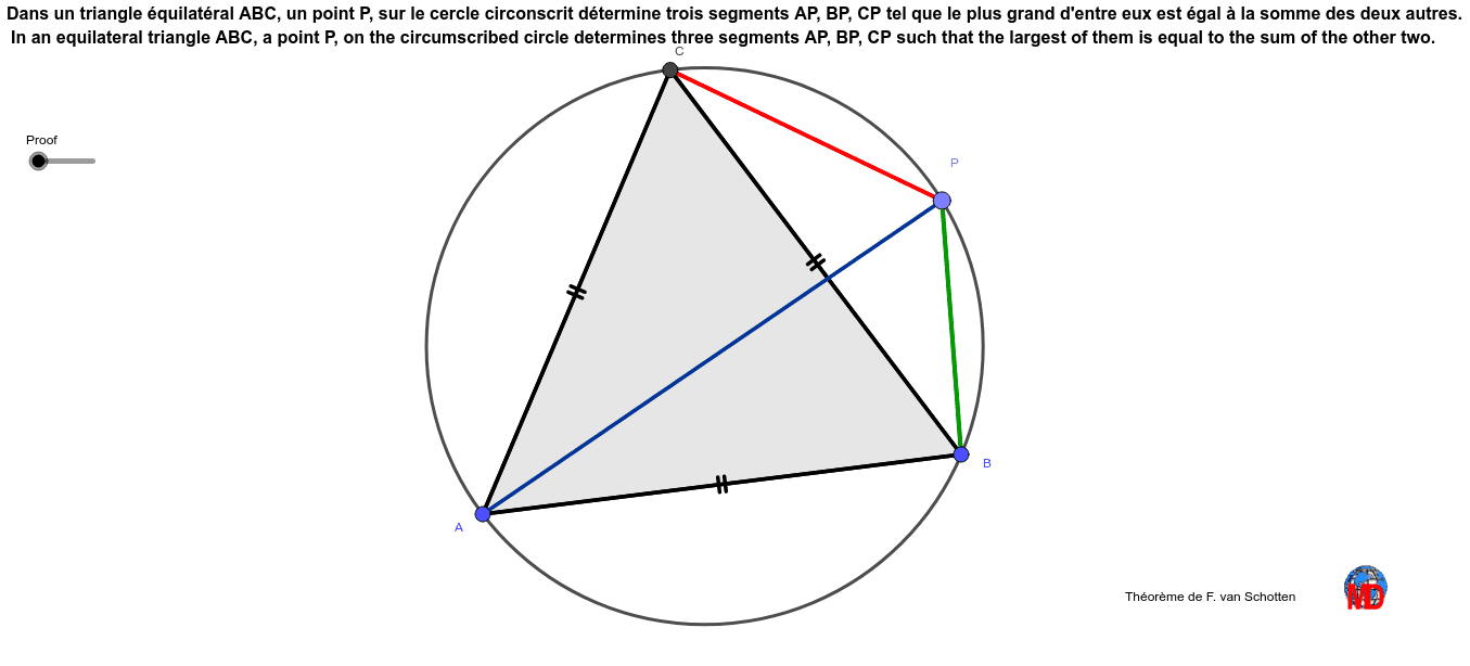Circumscribed Equilateral Triangle