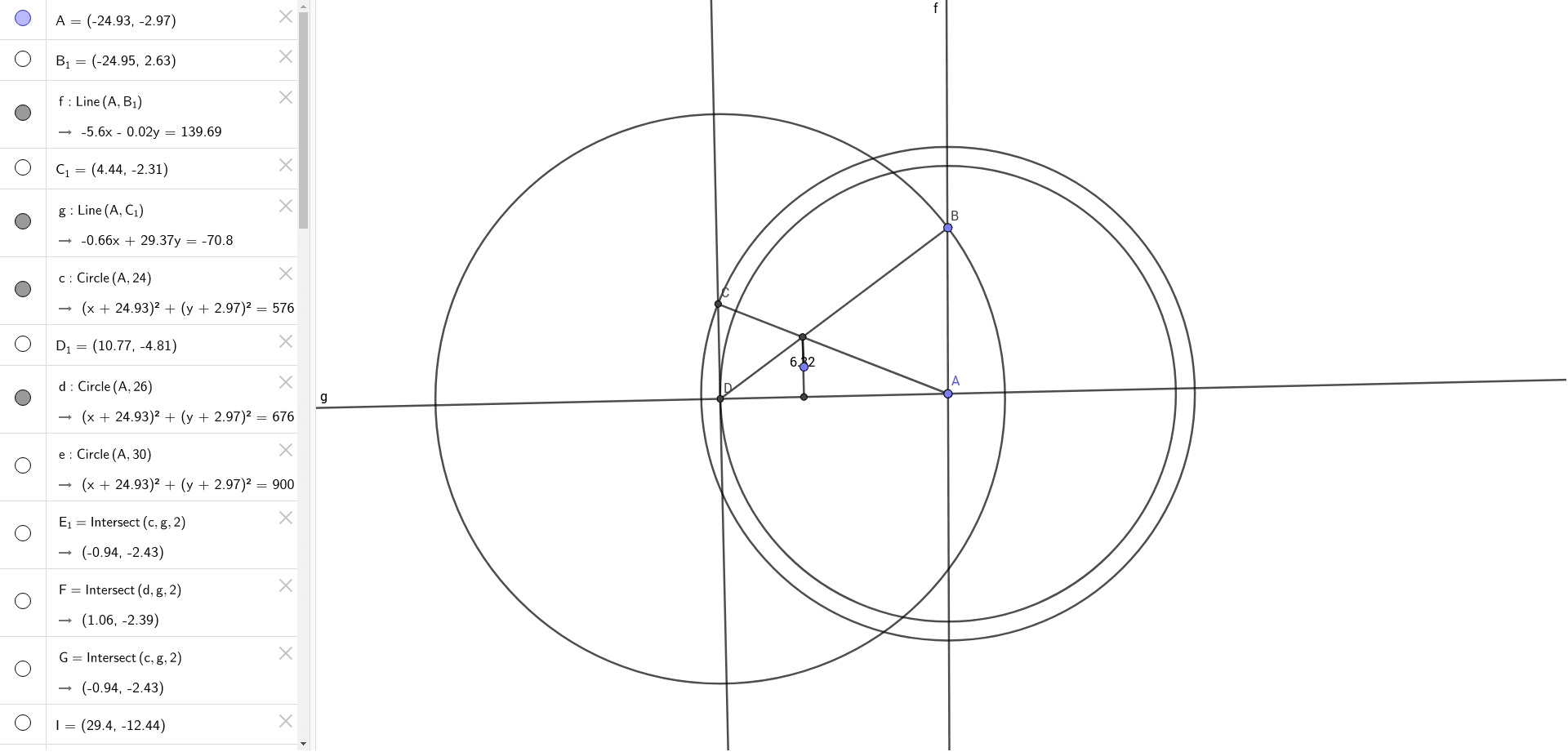 Buried treasure – GeoGebra