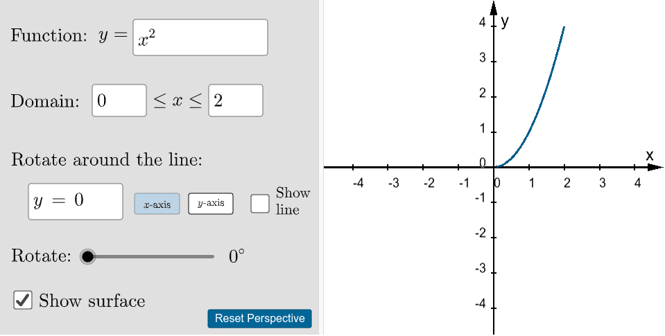 Surface of Revolution Explorer – GeoGebra