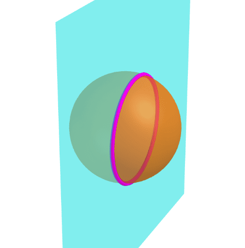 Plane & Sphere Intersections – GeoGebra