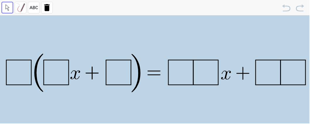 Distributive Property: Open Middle Theme – GeoGebra
