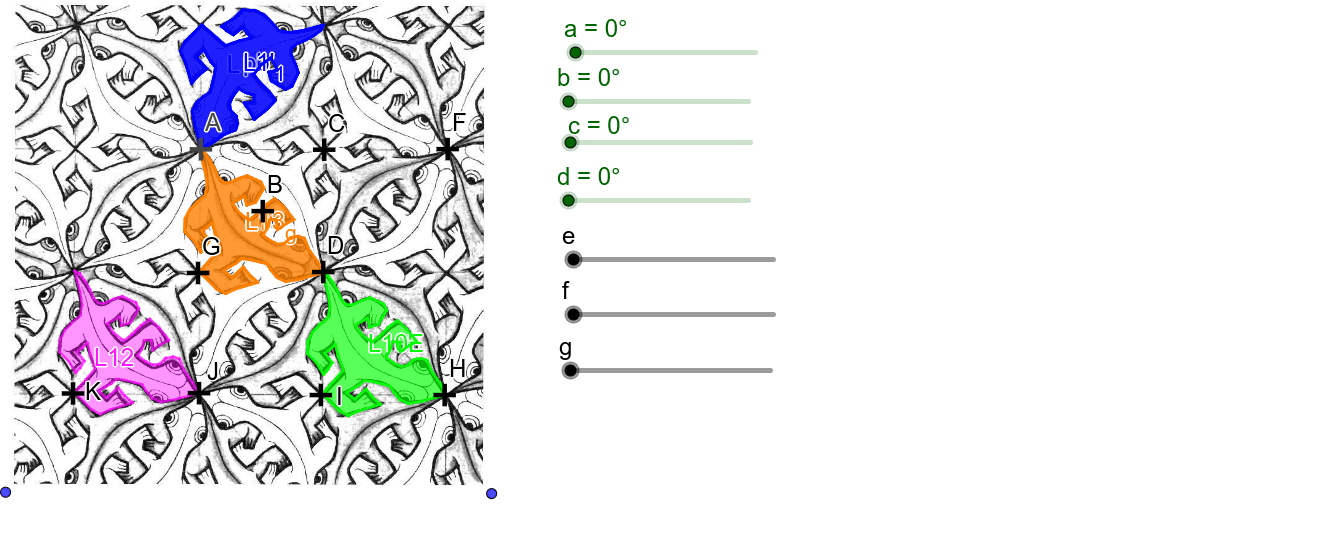 Activité : Lézards d'Escher – GeoGebra