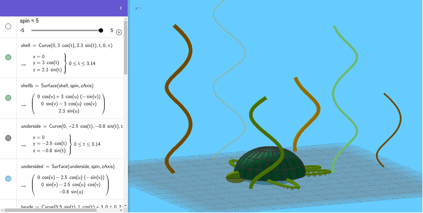 Multi Parametric Art – GeoGebra