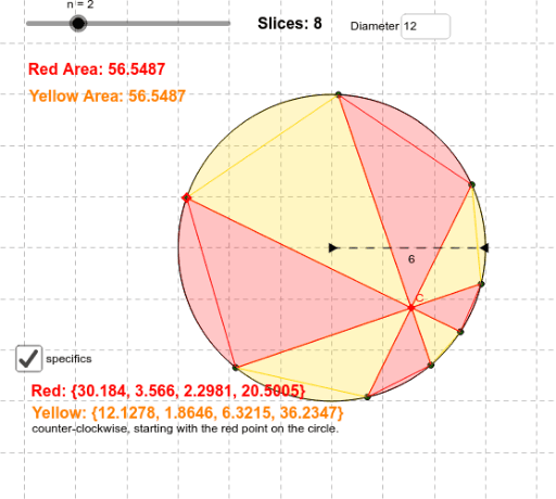 Pizza Theorem – GeoGebra