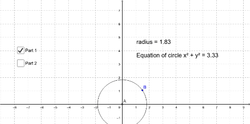 Equation of a circle – GeoGebra