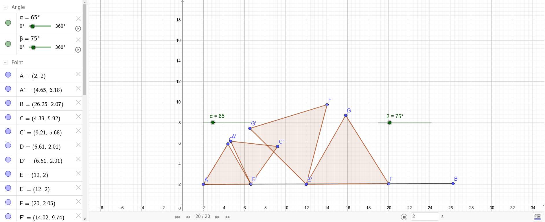 rotating triangles – GeoGebra