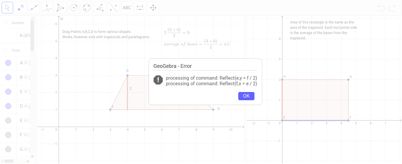 trapezoid visualizer – GeoGebra