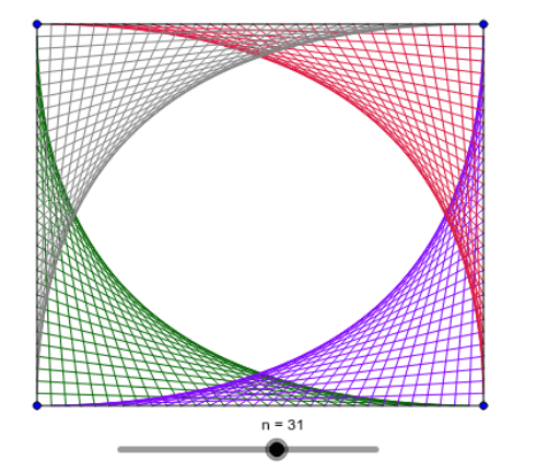 String Art Based on Bèzier Curves – GeoGebra