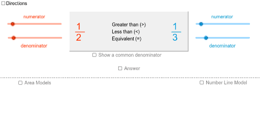 Comparing Rational Numbers – Fractions – GeoGebra