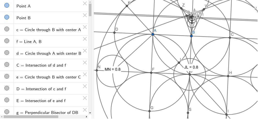 Nested circles 2 – GeoGebra