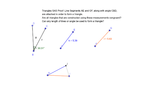 PRPS SAS Proof Triangle – GeoGebra