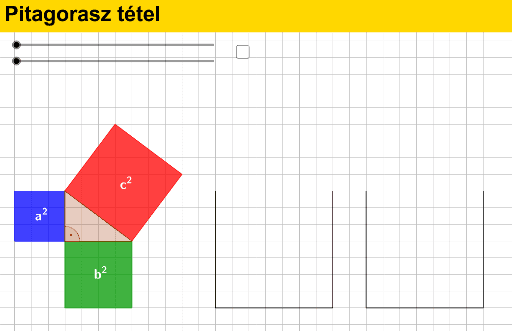 Pitagorasz tétel – GeoGebra