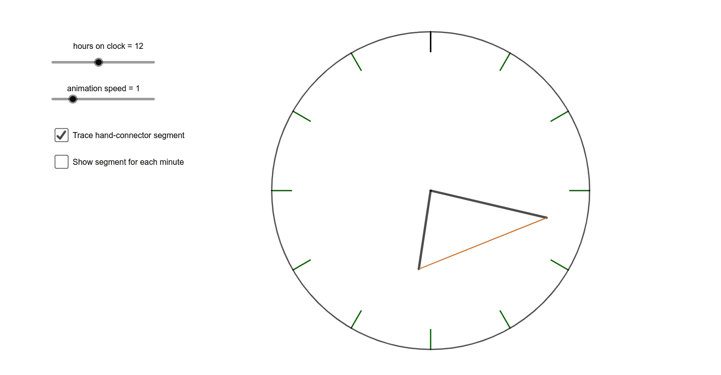 Clock with variable hours – GeoGebra