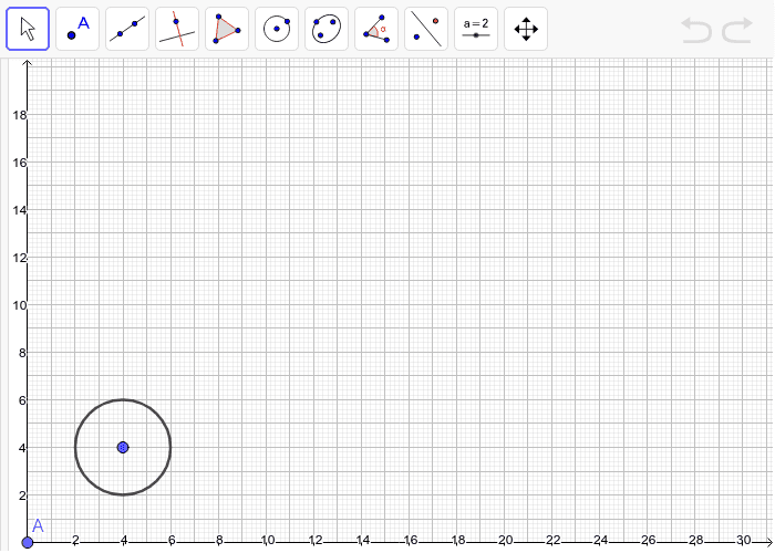 Scale Drawing of a Circle – GeoGebra