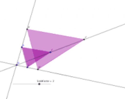 Dilating a triangle – GeoGebra