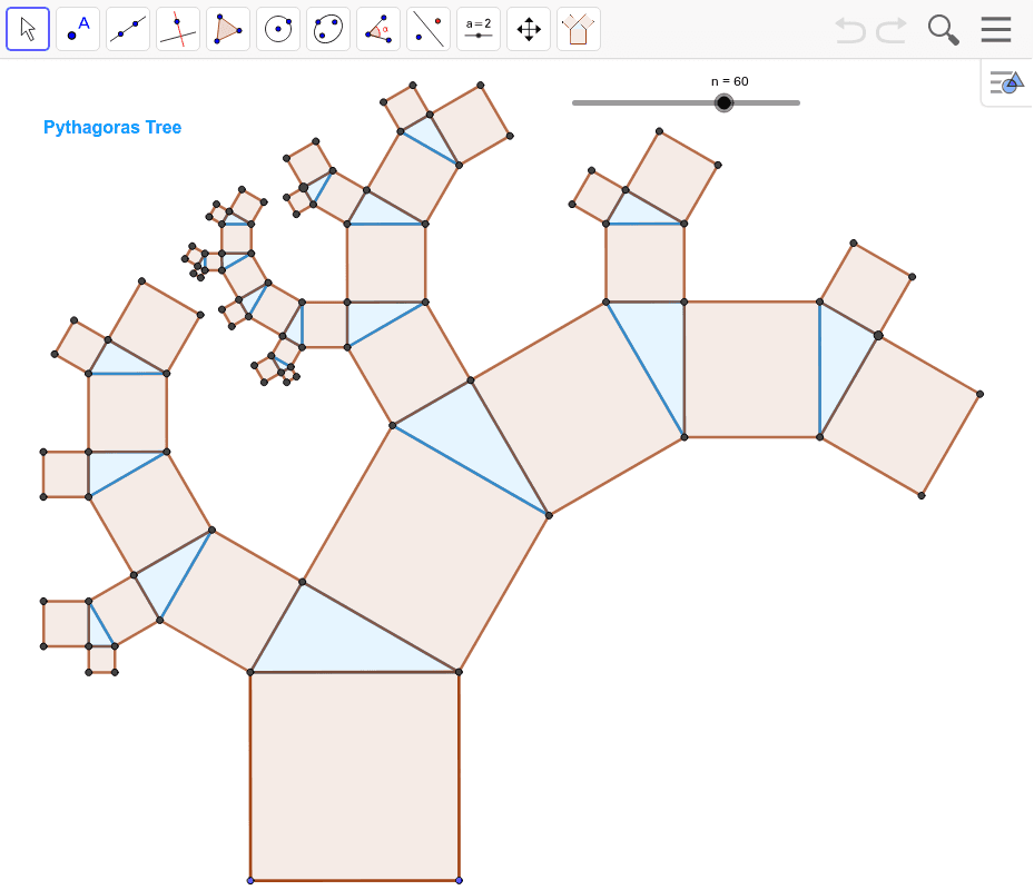 Pythagoras Tree Tool – GeoGebra