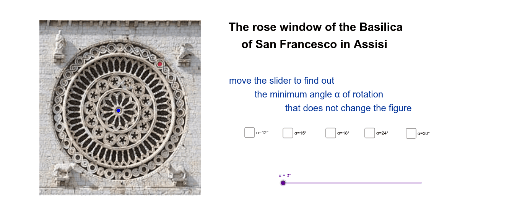 ITA - San Francesco Rose Windows Symmetries – GeoGebra