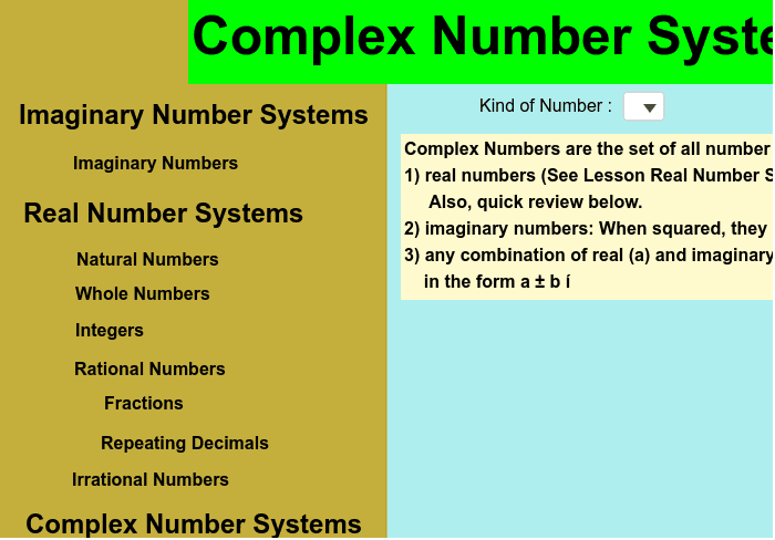 Introduction To Complex Numbers Examples Solutions Complex Numbers