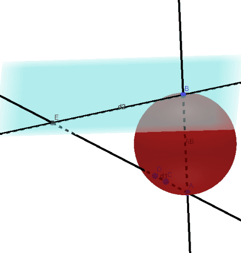 Sphere Tangent Plane and Line – GeoGebra