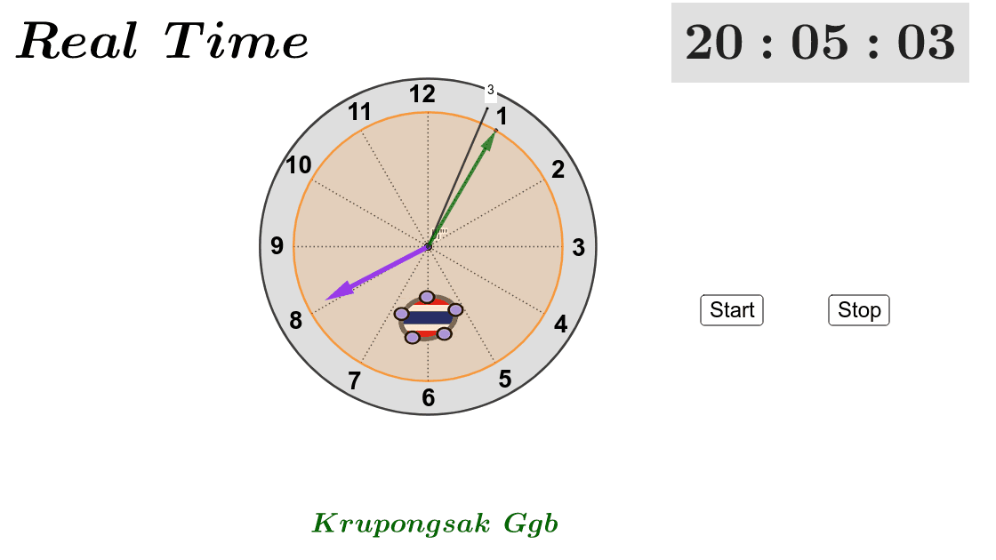 GeoGebra Clock – GeoGebra