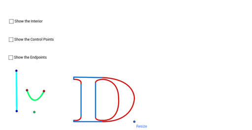 TrueType Fonts and Bézier Curves – GeoGebra