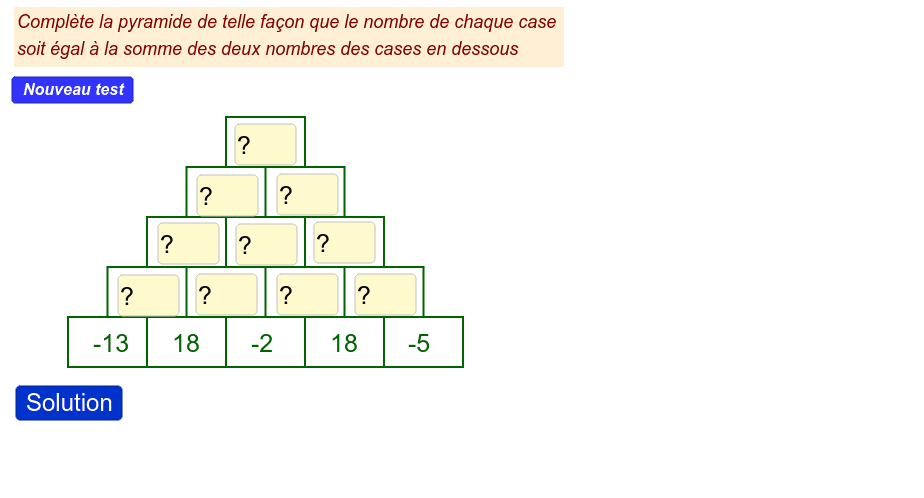 Exercice-Pyramide somme de deux nombres relatifs – GeoGebra