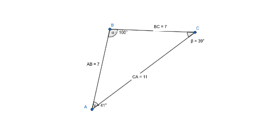 Triangle Exploration – GeoGebra