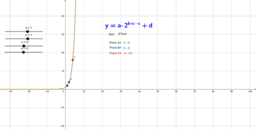 Exponential Function Investigation – GeoGebra