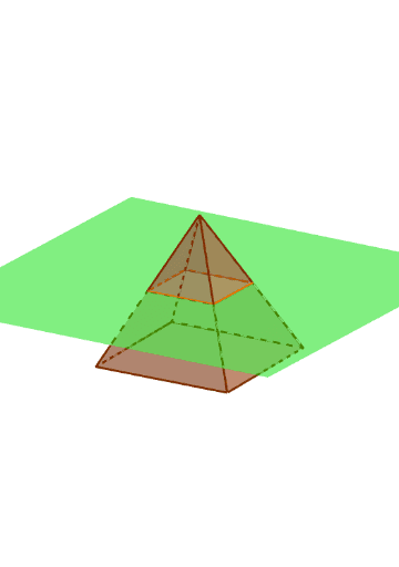 Cross Section of a Square Pyramid – GeoGebra