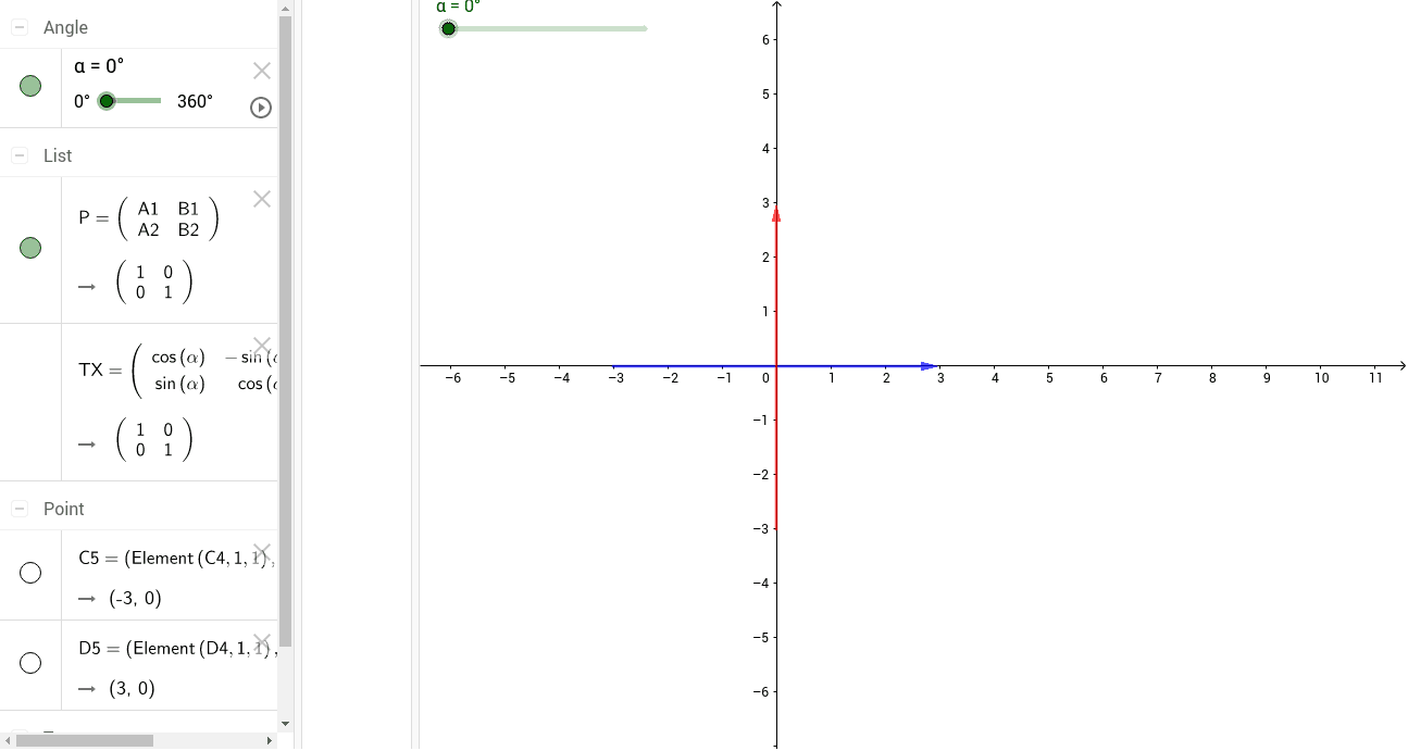 Rotation using Spreadsheet – GeoGebra